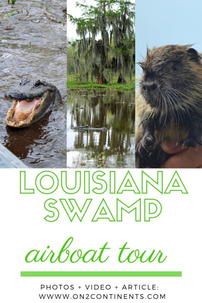AIRBOAT TOUR OF THE LOUISIANA SWAMP - ON 2 CONTINENTS