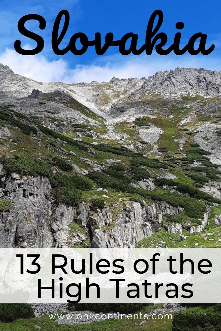 13 RULES OF THE HIGH TATRAS - ON 2 CONTINENTS